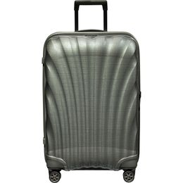 Hartschalen-Trolley Samsonite "C-LITE, verschiedene Größen und Farben", Gr. B/H/T: 46cm x 69cm x 29cm 68 l, grün (metallic grün), Polypropylen, unifarben, Koffer, Reisekoffer Aufgabegepäck Trolley TSA-Zahlenschloss Made in Europe
