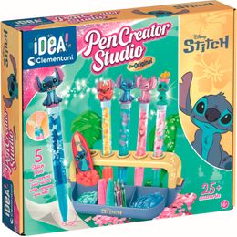 Kreativset Clementoni "Idea, Mein Stift-Atelier - Stitch", bunt, Kreativsets, Kinder, Kunststoff