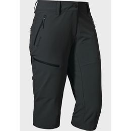 Schöffel 3/4-Hose SCHÖFFEL "Pants Caracas2", Damen, Gr. 48, Normalgrößen, grau (9830, grau), Oberstoff: 89% Nylon, 11% Elasthan, Hosen