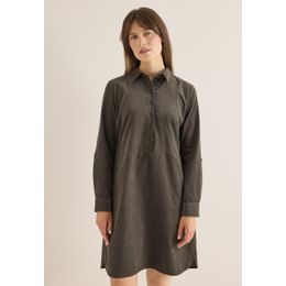 Tunikakleid Cecil, Damen, Gr. US-Größen, beige (misty taupe), Web, 100% Baumwolle, unifarben, normal knielang, V-Ausschnitt, Bündchen, Kleider, aus 100% Baumwolle