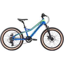 Jugendfahrrad Bikestar Gr. 28, blau (blau, grün), Fahrräder, Jungen, 28cm, 20 Zoll (50,80cm)