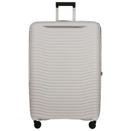 Hartschalen-Trolley Samsonite "UPSCAPE, verschiedene Größen und Farben", Gr. B/H/T: 54cm x 81cm x 34cm 133 l, weiß (cloud weiß), Polypropylen, gestreift, Koffer, Volumenerweiterung Reisegepäck Hartschalen-Koffer TSA-Zahlenschloss