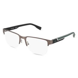 Lacoste L2305 Brille Unisex | Fassung: Vollrand, Halb, Gun Dunkel
