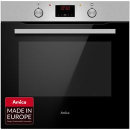 Amica Einbaubackofen, Energieeffizienz: A (A+++-D), schwarz, B:59,5cm H:59,5cm T:57,5cm, Backöfen