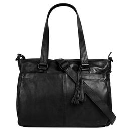 SPIKES & SPARROW Shopper SPIKES & SPARROW, Damen, Gr. B/H/T: 41cm x 30cm x 12cm onesize, schwarz, Leder, vintage, Taschen, echt Leder