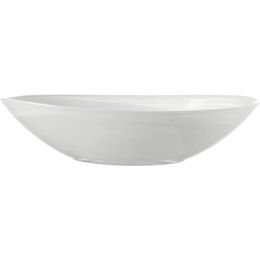 Dekoschale Leonardo "ALABASTRO 22 cm oval 4er-Set", weiß, Ø:22cm, Glas, Dekoschalen