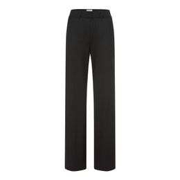 Jogginghose RAPHAELA BY Brax "Style PAM FLARED", Damen, Gr. 38K19, Kurzgrößen, schwarz, Web, 50% Lyocell, 48% Schurwolle, 2% Elasthan, Hosen