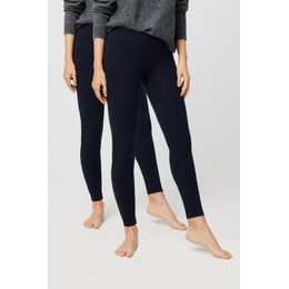 Leggings YSABEL MORA, Damen, Gr. L, N-Gr, navy, Single Jersey, Obermaterial: 95% Baumwolle, 5% Elasthan, eng lang, Hosen