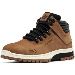 Winterboots K1x "K1x TERRITORY SUPERIOR", Damen, Gr. 44,5, braun (schwarz honey), Leder, Schuhe, Winterstiefel, Schnürstiefel, Winterschuhe