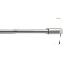 Scheibenstange Liedeco Gr. 1, silber (mattsilberfarben), &Oslash;:12mm, Kunststoff, Metall, Gardinenstangen