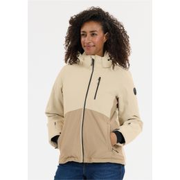 Skijacke WHISTLER "Drizzle", Damen, Gr. 38, beige, 100% Polyester, unifarben, normal, ohne Ausschnitt, Jacken, in multifunktionaler und schützender Qualität
