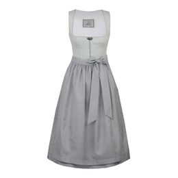 Marjo Dirndl 'Neuried' Damen Gr&ouml;&szlig;e 34 grau / mint / hellgr&uuml;n / wei&szlig;