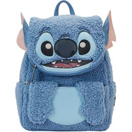 Lilo and Stitch Lilo & Stitch Loungefly - Stitch Plush Mini-Rucksack blau WDBK3401