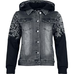 Rock Rebel by EMP Skulls & Details Jeansjacke schwarz in S Q325-000639