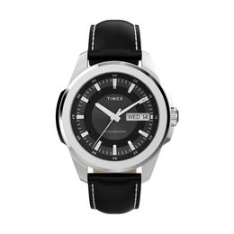 Timex Analoguhr 'Essex' Herren Gr&ouml;&szlig;e One Size schwarz / silber / wei&szlig;