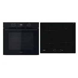 Whirlpool Backofen-Set OMK58CU1SB + Induktionskochfeld WSQ7360NE SETWH32