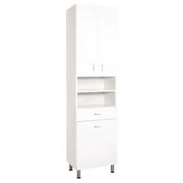 Keramia Pro Badezimmerschrank hoch 50x192x33,3 cm wei&szlig; glanz PROV50K