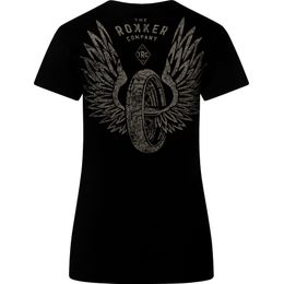 Rokker Flying Wheel, T-Shirt Damen