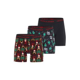 Jack & Jones Plus Jack & Jones Plus Boxershorts 'JACRudolph' Herren Gr&ouml;&szlig;e XXXL marine / gr&uuml;n / weinrot / schwarz