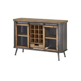 Möbel Kraft Sideboard grau Maße (cm): B: 119,5 H: 80,5 T: 39.5 » Möbel Kraft