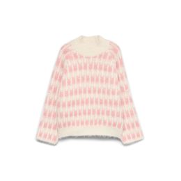Vero Moda Girl Pullover 'VMLisa' M&auml;dchen Gr&ouml;&szlig;e 146/152 hellpink / wollwei&szlig;