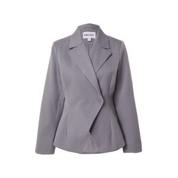 Pieces Blazer 'PCFALKA' Damen Gr&ouml;&szlig;e 42 grau / wei&szlig;