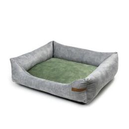 Rexproduct SoftColor luxury dog bed in grau color gr&uuml;n M
