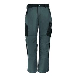 FHB BRUNO Arbeitshose Twill grau-schwarz Gr. 52 (130430 1120 52)