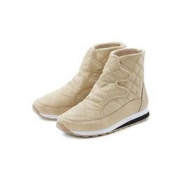 Lascana Stiefelette beige Gr. 39 für Damen
