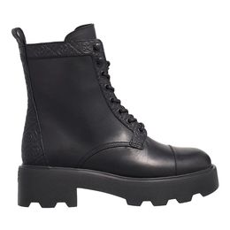 Tory Burch Stiefeletten - T Monogram Lug Ankle Boot 65Mm - Gr. 36 (EU) - in Schwarz - f&uuml;r Damen