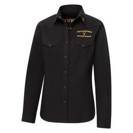 STARS & STRIPES Westernbluse Dutton Ranch, Yellowstone schwarz Damen XL