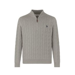 U.S. Polo Assn. Pullover in Grau - 39% | Größe L | Herren-plussize
