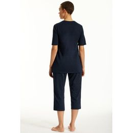 uncover by Schiesser Pyjama in Dunkelblau - 62% | Gr&ouml;&szlig;e 36 | Damen-loungewear