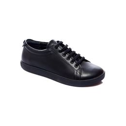 Comfortfusse Leder-Sneakers in Schwarz - 58% | Größe 41 | Damen-sneakers