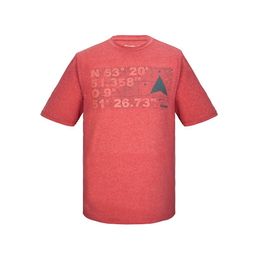 Killtec Shirt "KOS 254" in Rot - 51% | Gr&ouml;&szlig;e L | Herren-plussize