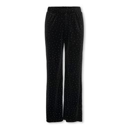 ONLY GIRLS Pants 'KOGVella' girl size 134 Black / Silver