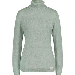 CR&Eacute;ATION L Damen Rollkragenpullover in Melange-Qualit&auml;t jade-kalkmint-meliert Gr&ouml;&szlig;e 40