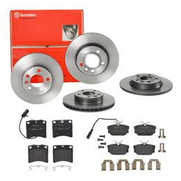 Brembo Bremsensatz-Vorn und hinten SG00000EBN Bremsensatz, Scheibenbremse vorne rechts links innenbel&uuml;ftet 280mm f&uuml;r SKODA VW SEAT AUDI 7D0698151H 7D0