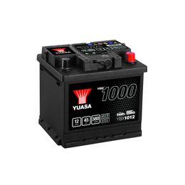 Yuasa YBX1000 - SMF 12V 45Ah 380A Starterbatterie für MITSUBISHI SKODA VW ALFA ROMEO KIA DACIA SEAT AUDI TOYOTA MERCEDES-BENZ LANCIA BMW OPEL ROVER RE