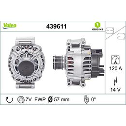 Valeo Generator NEW ORIGINAL PART 14V 120A für BEIJING BENZ (BBDC) MERCEDES-BENZ 2711541402 A2711541402 439611