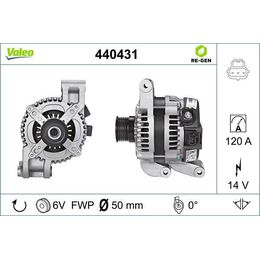 Valeo Generator REMANUFACTURED PREMIUM 14V 120A für FORD ASIA & OCEANIA VOLVO (CHANGAN) 1748625 30667071 30755494 440431