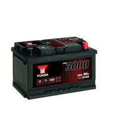 Yuasa YBX3000 - SMF 12V 71Ah 680A Starterbatterie für VW ALFA ROMEO SUZUKI SEAT TOYOTA AUDI LANCIA VOLVO OPEL BMW NISSAN RENAULT CITROËN/PEUGEOT FIAT