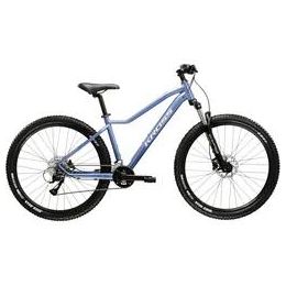 Mountainbike KROSS "Damen Hardtail Lea 4.0" Gr. 36, blau (blau, schwarz), Fahrr&auml;der, Damen, 36cm, 27,5+ Zoll (69,85cm) hinten: 27,5+ Zoll (69,85cm)