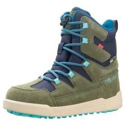 Winterstiefel Trollkids "KIDS FINNMARK WINTER BOOTS", M&auml;dchen, Gr. 29, gr&uuml;n (pine gr&uuml;n, mystic blau), Leder, Synthetik, Schuhe Winterstiefel, Snowboots, Winterstiefel, Winterschuhe, f&uuml;r Kinder, wasserdicht