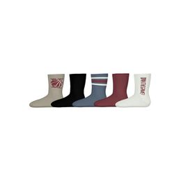 name it Socken 'NKMVAKS' Jungen Größe 34/36 saphir / greige / karminrot / schwarz / naturweiß