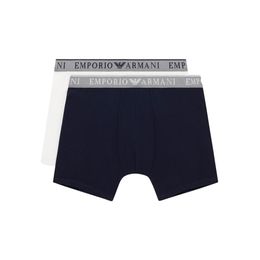 Emporio Armani Boxer shorts male Blue, White size L