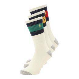 Polo Ralph Lauren Socken Herren Größe 41/46 ecru / safran / smaragd / rot