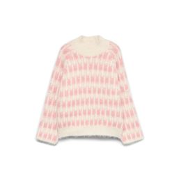 Vero Moda Girl Pullover 'VMLisa' M&auml;dchen Gr&ouml;&szlig;e 146/152 hellpink / wollwei&szlig;