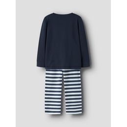 name it Schlafanzug 'NMMRAMEL' Jungen Gr&ouml;&szlig;e 92 navy / dunkelgr&uuml;n / wei&szlig;