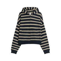 Bershka Sweatjacke Damen Gr&ouml;&szlig;e M navy / hellgelb